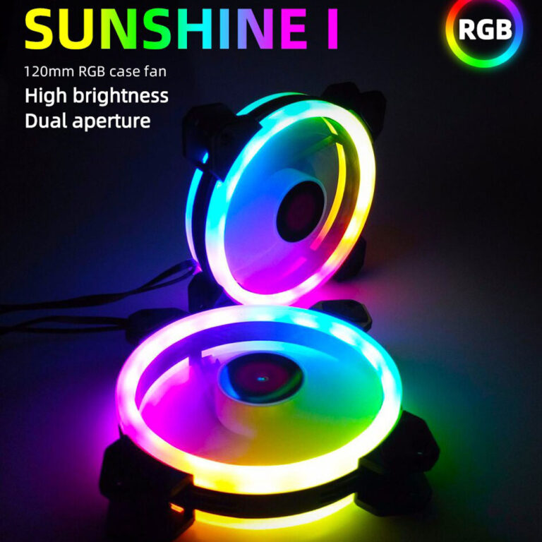 Cool Moon Sunshine RGB Casing Fan - PC mart-Matara